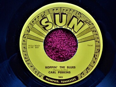 CARL PERKINS BOPPIN' THE BLUES SUN 45 | eBay