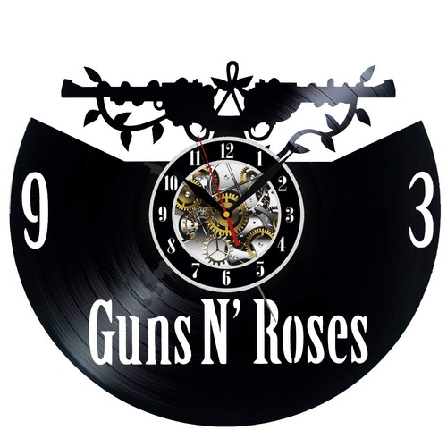 Guns N' Roses Wall Clock - Retro Decor - Unique Home Accent - Perfect ...