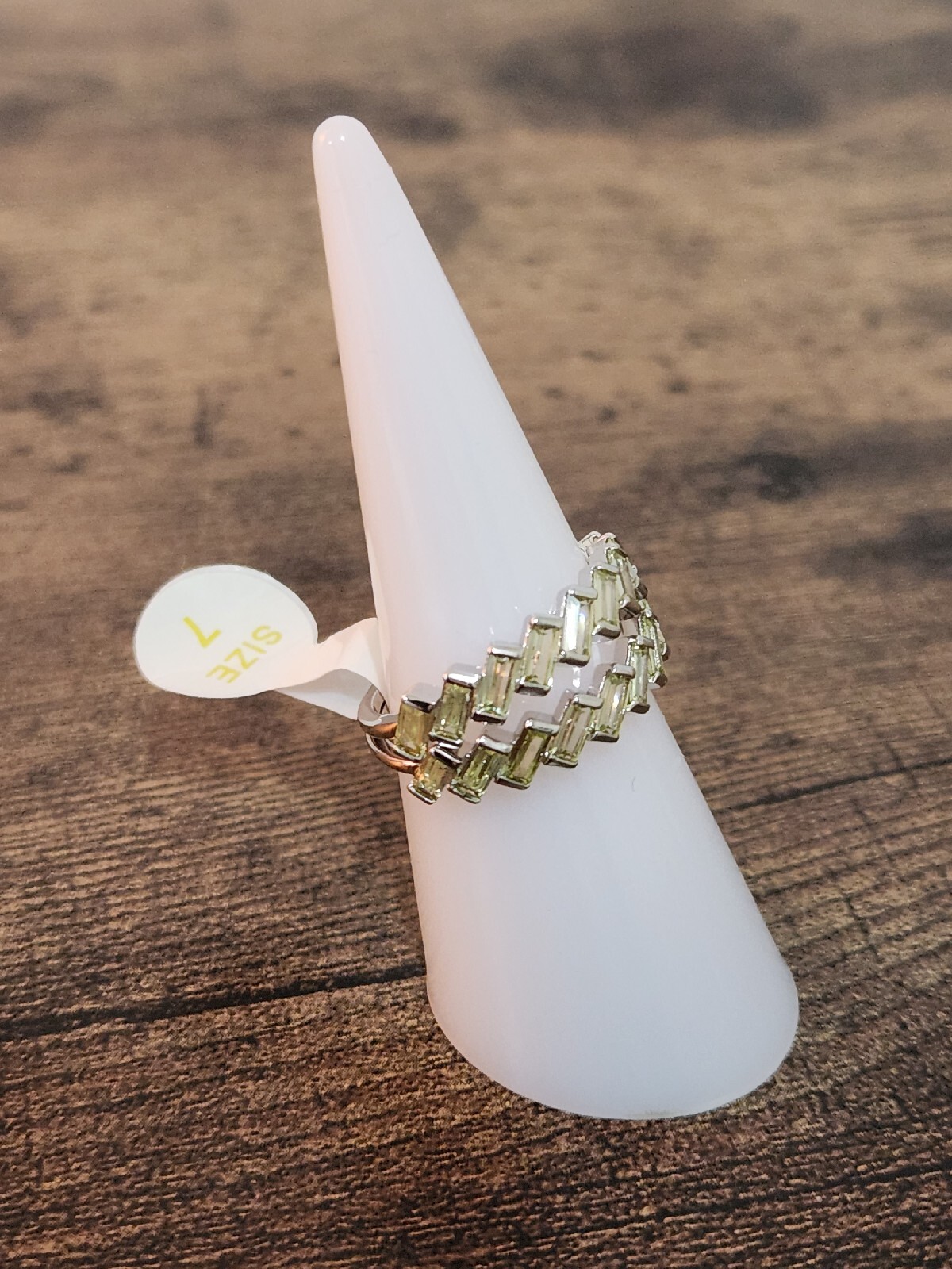 Bomb Party Ring 2734 “Modern Elegance” Light Green Quartz Size 7 | eBay