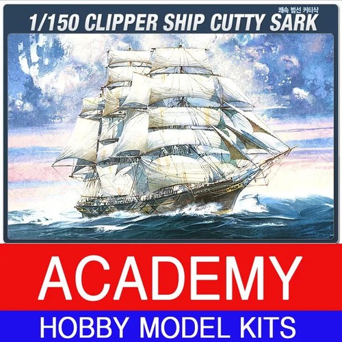 Academy 1/150 Clipper Ship Cutty Sark Plastic Model Kit | Legendary ...