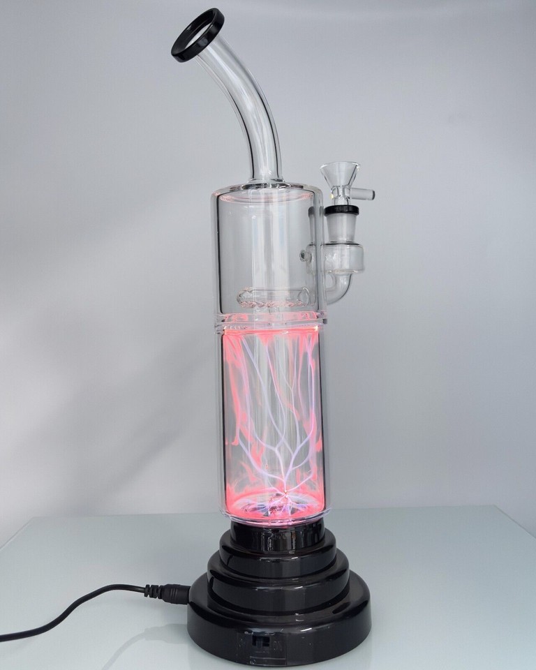 Gift Box 14'' Plasma Bong Electric Glass Waterpipe Smoking Bong with ...