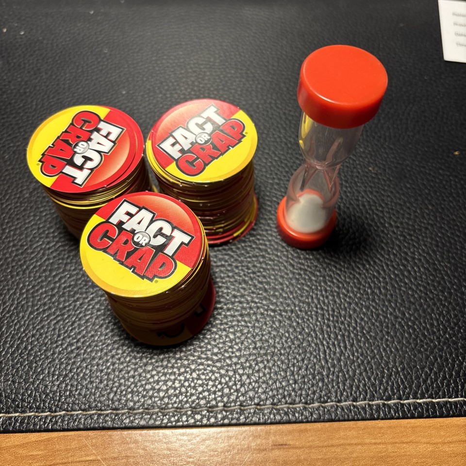 Fact Or Crap Trivia Game ***Tokens And Timer Only***2011 | eBay