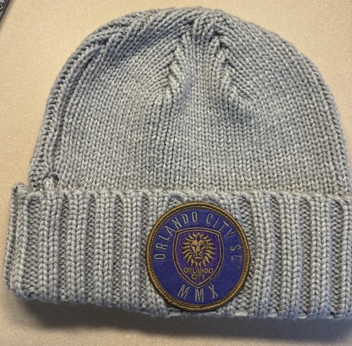 Orlando City Soccer Club Beanie Winter Hat Grey And Purple Orlando City ...