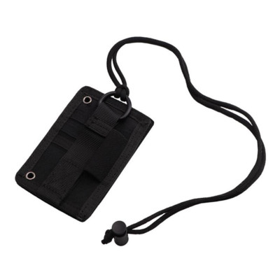 Tactical Molle Neck Lanyard Key Ring Organizer ID Card Holder Bag | eBay