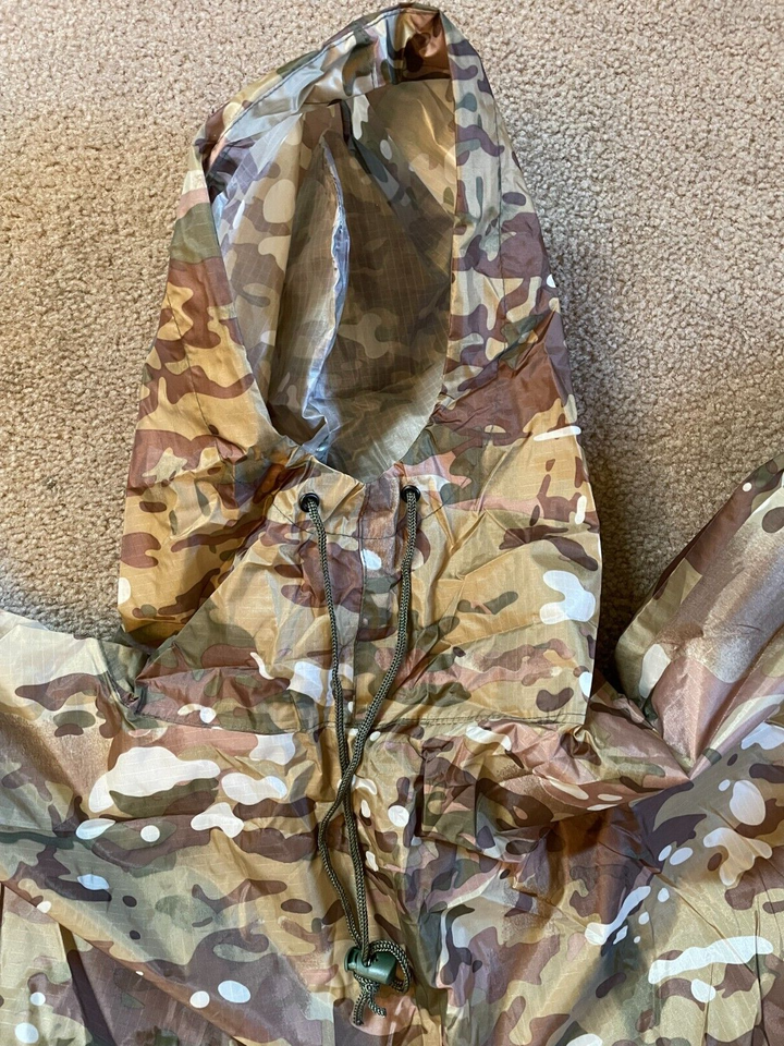 Waterproof Poncho Military Style Multi-Use Rain Poncho OCP Camo New | eBay