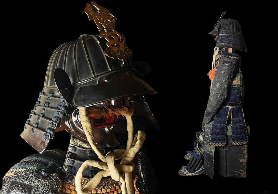 Japanese Antique Samurai Armor Yoroi Genuine LifeSize Edo Period (e185 ...