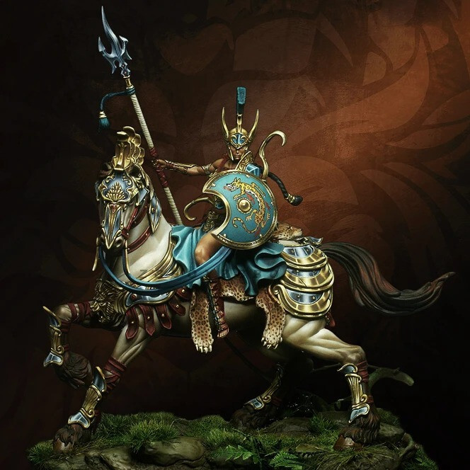 1/24 Scale Resin Figures Model Kit Female Warrior Knight Unpainted ...