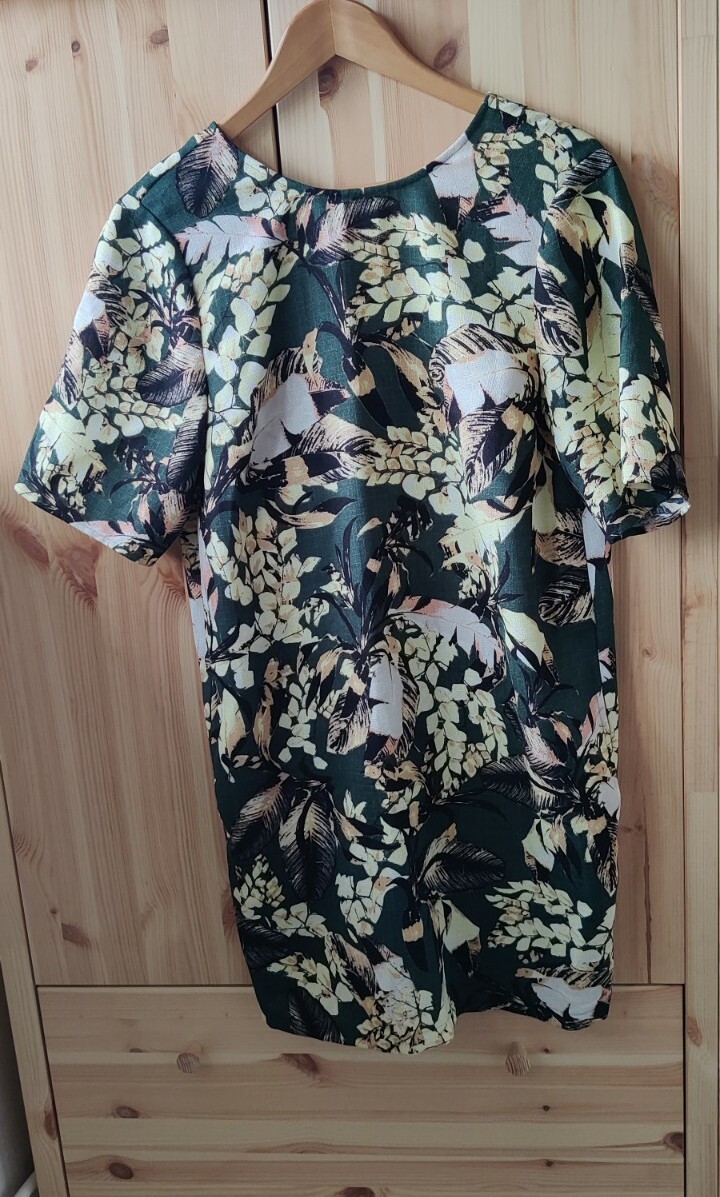 Womens Warehouse At Asos Tropical Print Shift Dress S… - Gem