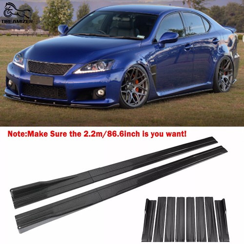 For Lexus IS250 IS350 ES300 ES350 86.6'' Side Skirt Extension Rocker ...