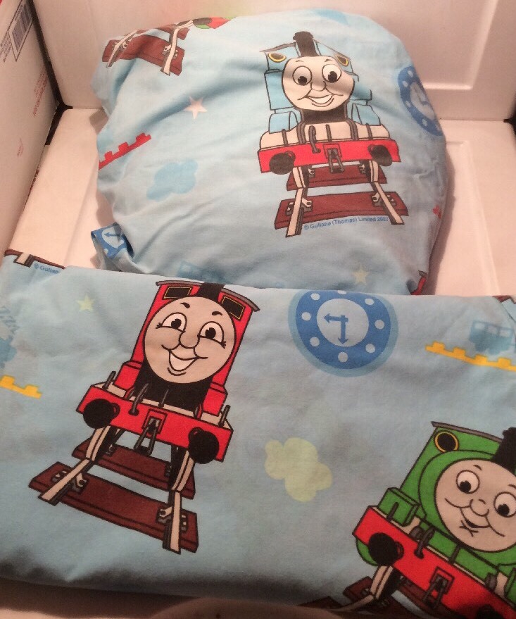 Thomas The Train & Friends Twin 3 pc Sheets Flat, Fitted & Pillowcase ...