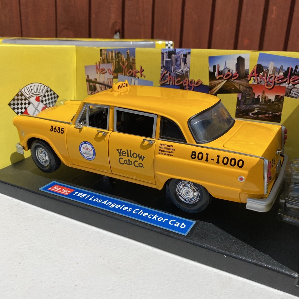 Sun Star Checker Taxicab 1981 Los Angeles Checker A11 Cab 1:18 Yellow ...