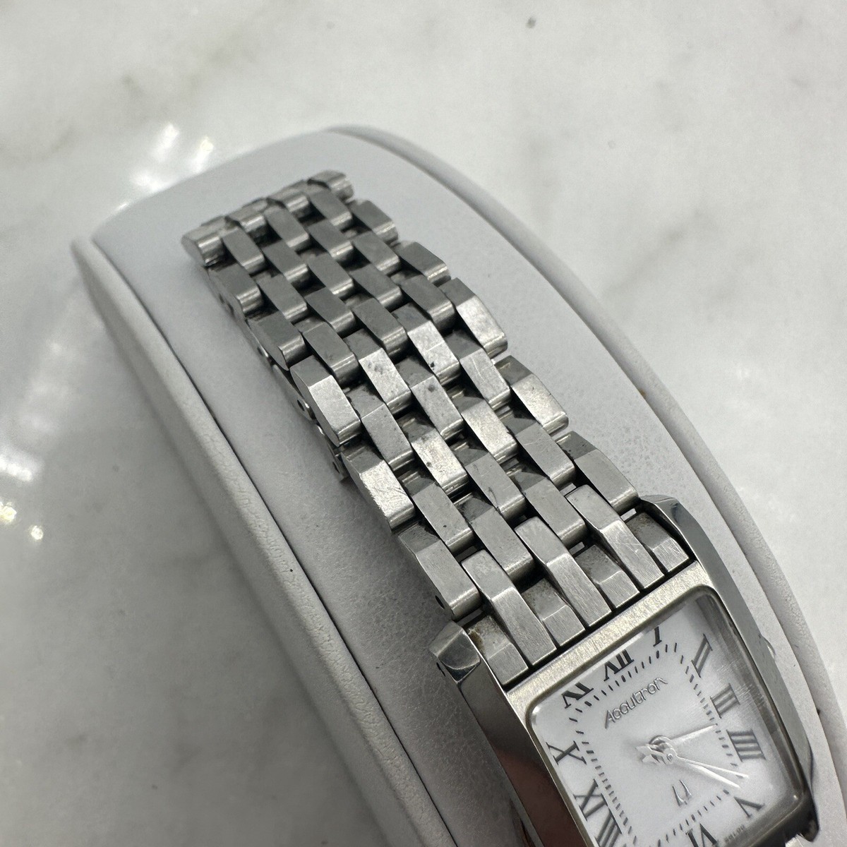 Bulova Accutron Silver Stainless Steel 21mm Tank, 26L00, New Bulova Accutron Silver Stainless Steel 21mm Tank, 26L00, New