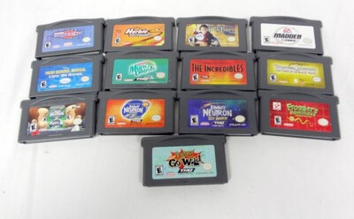 Lot of 13 Gameboy Advance Video Game Cartridges! The Incredibles & Many ...
