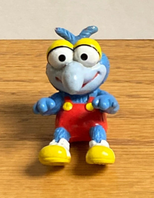 Gonzo Vintage 1986 Muppet Babies Figure Baby PVC Sitting Figurine Blue ...