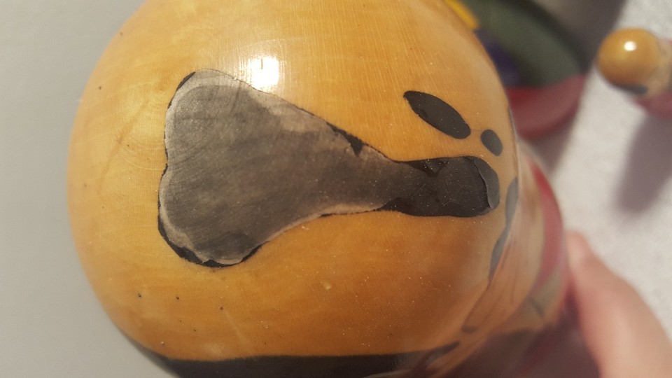 VTG Soviet Nesting Dolls Painted Wooden Communist Leaders Russian Five ...