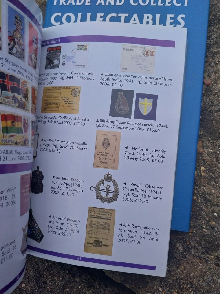 Trade And Collect Collectables Book/magazine 2009 Vgc Handy Inforative ...