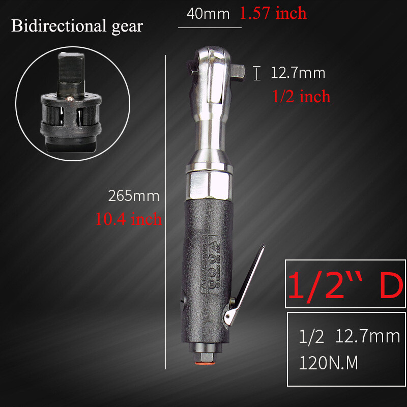 1/2" New Mini Pneumatic Air Impact Wrench Rattle Gun Air Tool Air ...