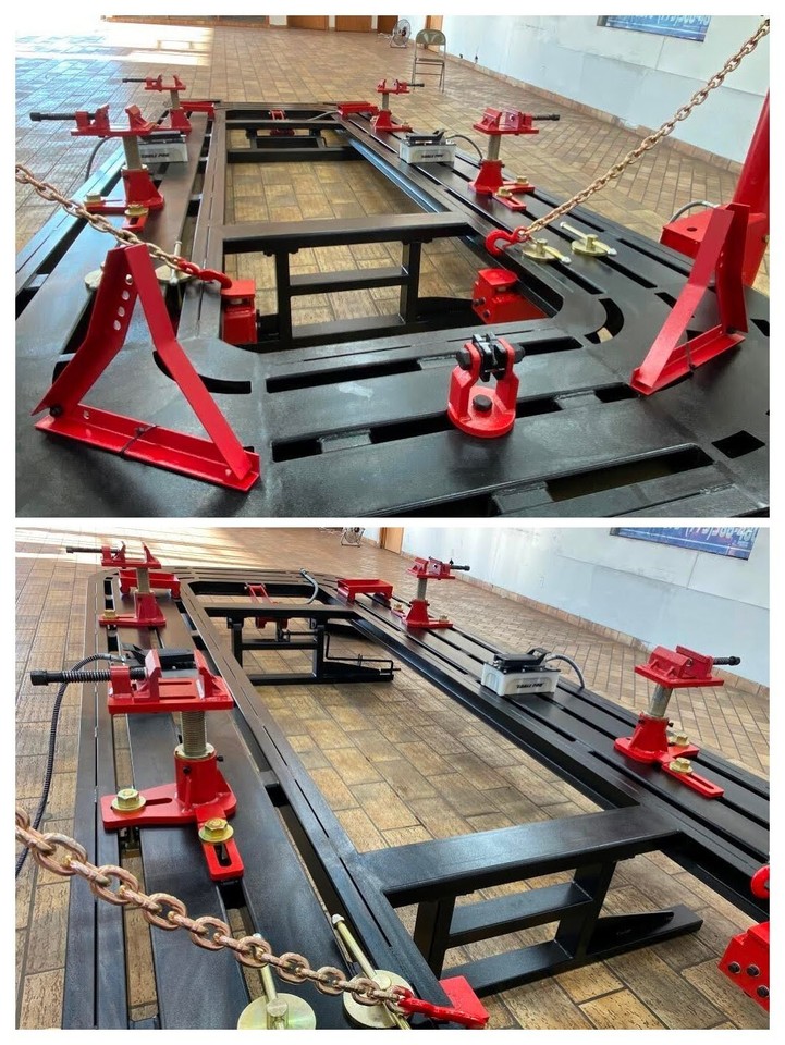 FREE SHIPPING NEW 18 FEET 2 TOWERS AUTO BODY SHOP FRAME MACHINE ...