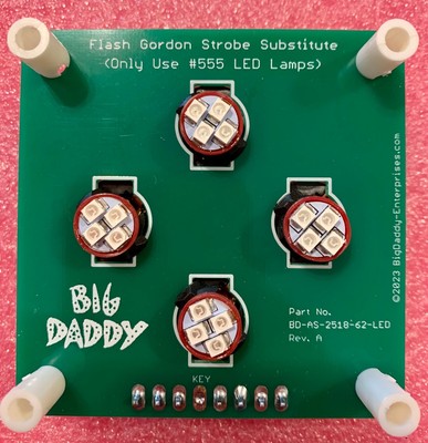 Big Daddy Flash Gordon LED Strobe Board Assembly - Higher intensity Red ...