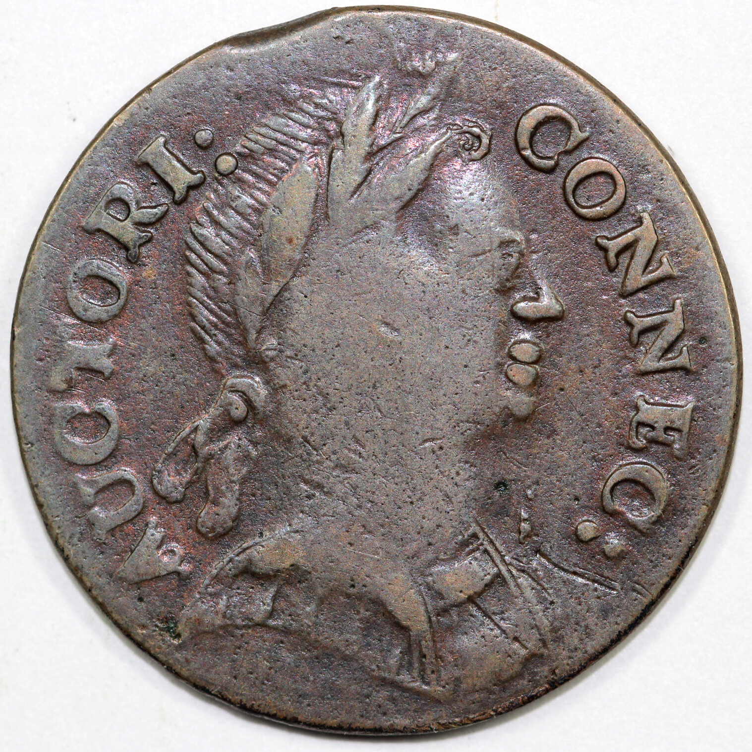 1785 1c 5-F.5 Connecticut Colonial Copper Coin | eBay