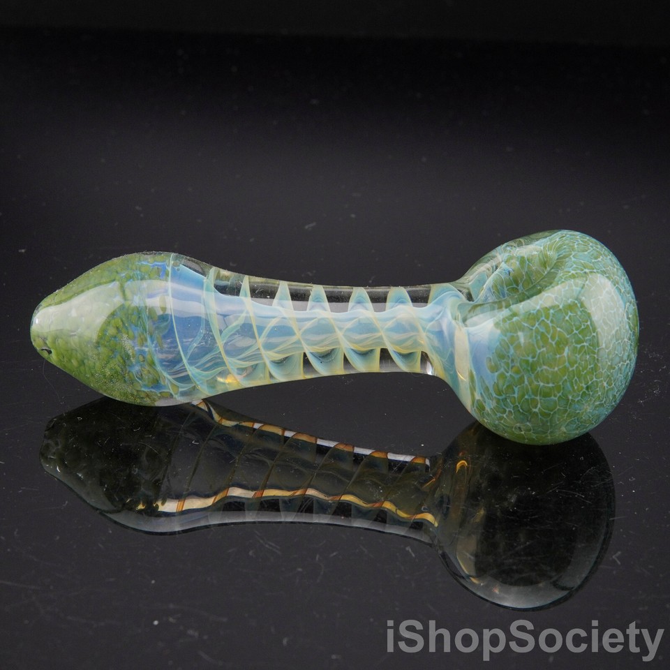 4.5" Tornado Vortex Tobacco Smoking Pipe Thick Collectible Glass Pipes ...