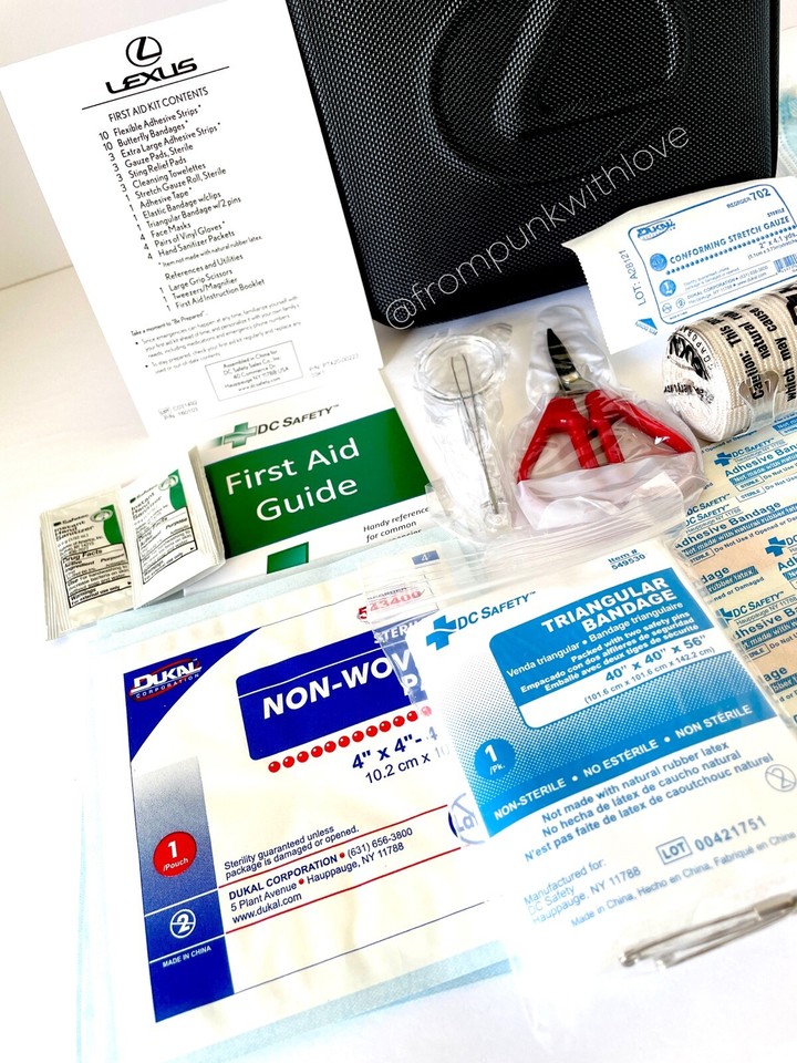 Genuine LEXUS First Aid Kit Emergency Medical Supplies ALL MODELS 2024 ...