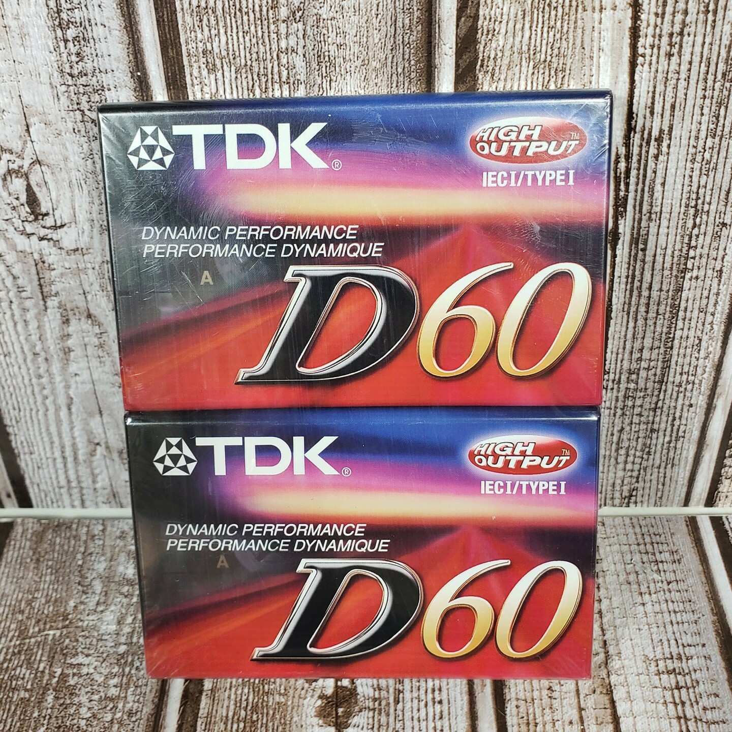 Lot of 2 TDK D60 High Output Blank Audio Cassette Tapes IECI/Type I ...