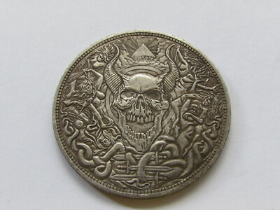 Devil Demon Skull Hobo Coin Token Large Lucky Luck Pocket Piece | eBay