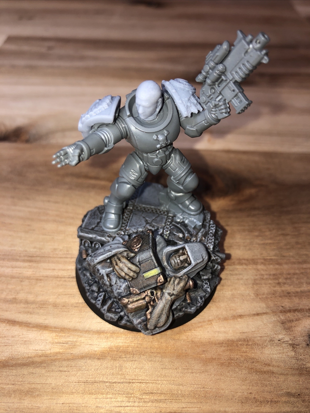 40mm Base Urban Ruin Round Resin Bases usable with Warhammer 40k and ...