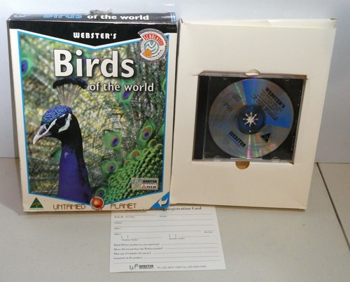webster's birds of the world game pc cd rom big box aus retail ...