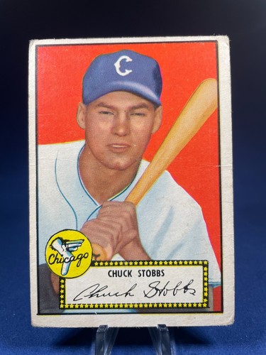 1952 Topps Baseball Card Chuck Stobbs #62 Chicago White Sox | eBay