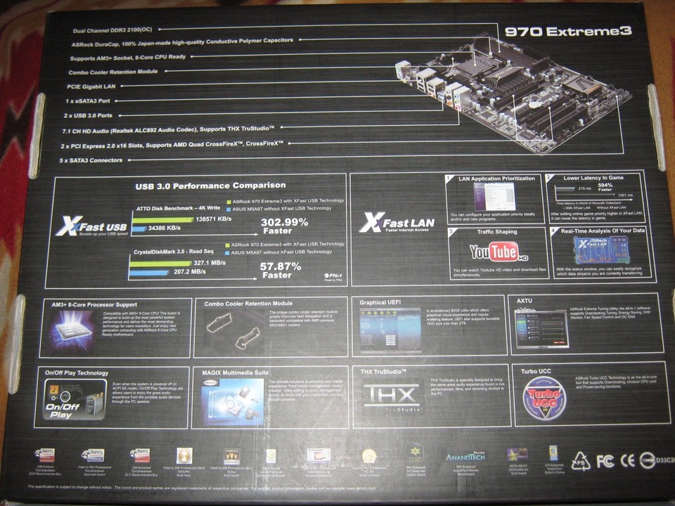 ASRock 970 Extreme3, AM3+, AMD Motherboard, Brand New | eBay