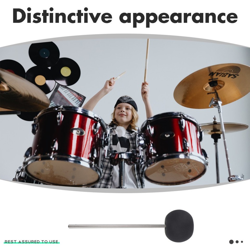 Drum Kick Drum Foot Pedal Stainless Steel Shaft Drum Hammer Instrument ...