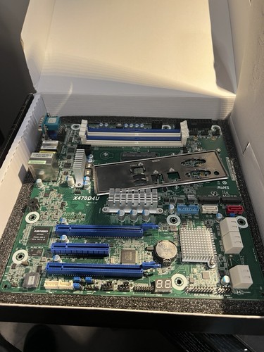 ASRock Rack X470D4U AMD AM4 Motherboard SATA/HDMI mATX Retail, Home lab ...