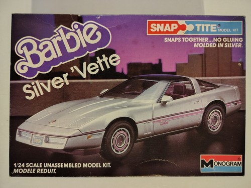 Barbie Silver 'Vette Chevrolet Corvette Model Kit Monogram 1:24 1984 ...