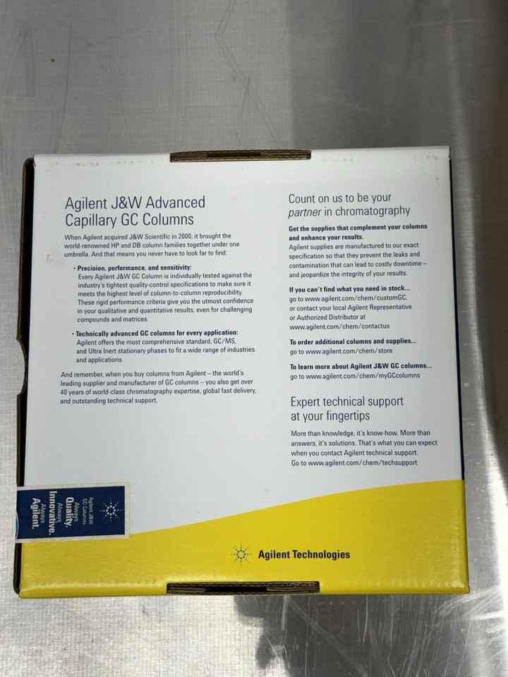 Agilent J&W 19091J-413 HP-5 30m x 0.32mm 0.25µm GC Column NEW SEALED ...