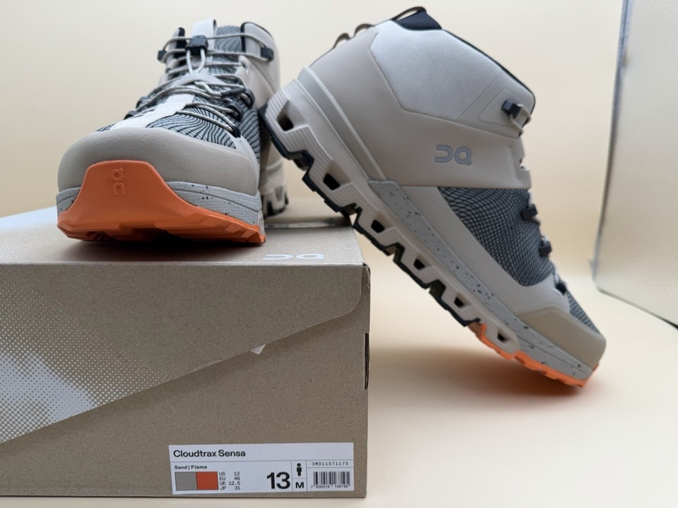 On Running Cloudtrax Sensa Sand Flame Men’s Size 13 Brand New Authentic ...