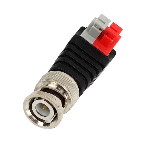 10Pcs BNC Male Connector Spiral Button Video Transmission BNC Adapter ...
