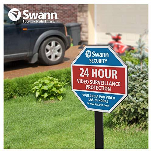 Swann Home Security Camera Sign for Yard and Surveillance System Window ...