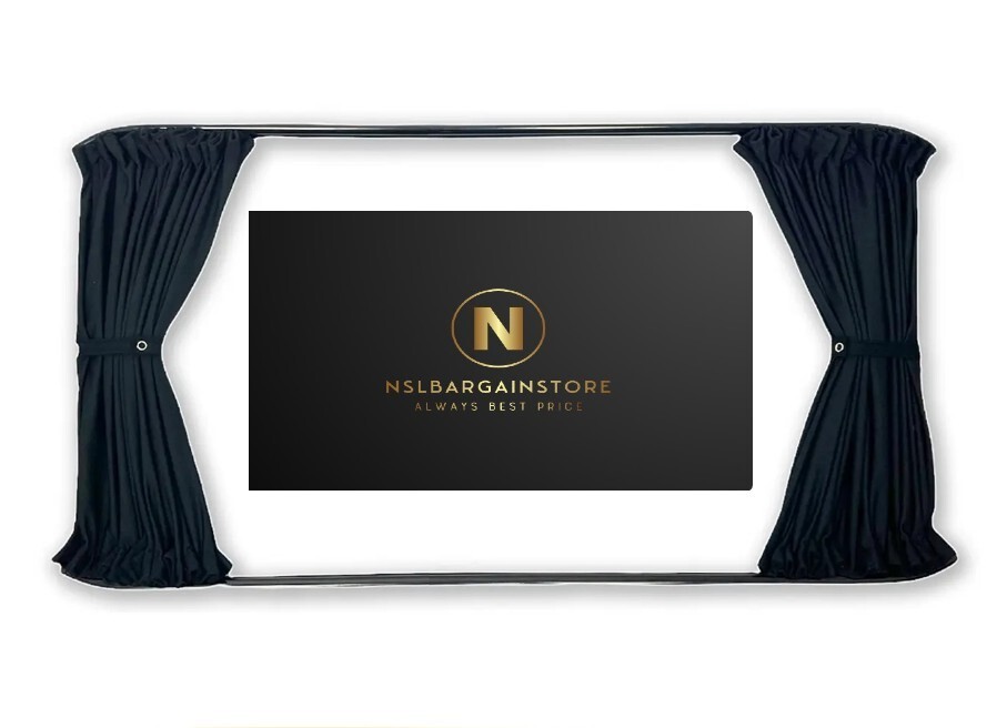 UNIVERSAL CURTAIN KIT FOR CAMPERVAN BOAT CAMPER VANS VAN STRAIGHT RAILS ...