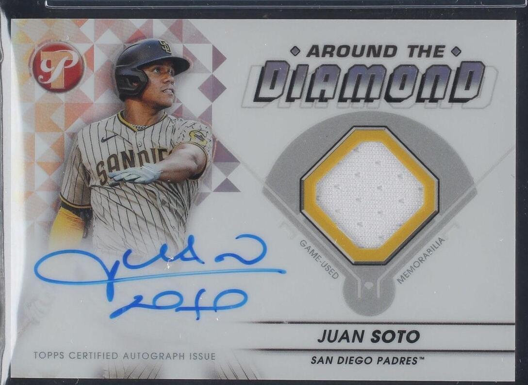 2023 Topps Pristine - Around the Diamond Autograph Relics Juan Soto # ...