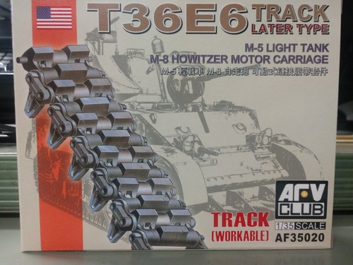 AFV Club 35020 1/35 WORKABLE T36E6 Track Link for M5/M8 Howitzer Motor ...