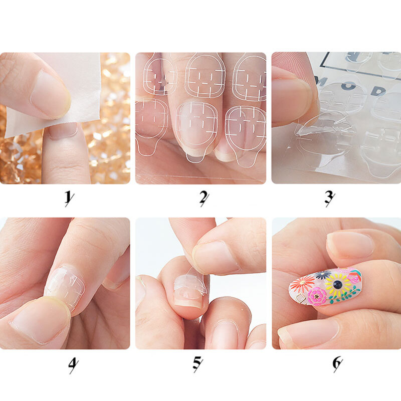 Double Sided Adhesive Nail Stickers Glue Fake Nail Decoration ...