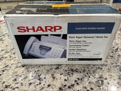Sharp UX-P115 Plain Paper Fax Machine Phone Copier Facsimile Home ...