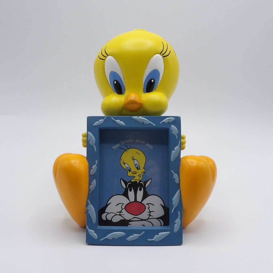 1997 Looney Toons Tweety Bird Figurine Desk Picture Frame Warner Bros ...