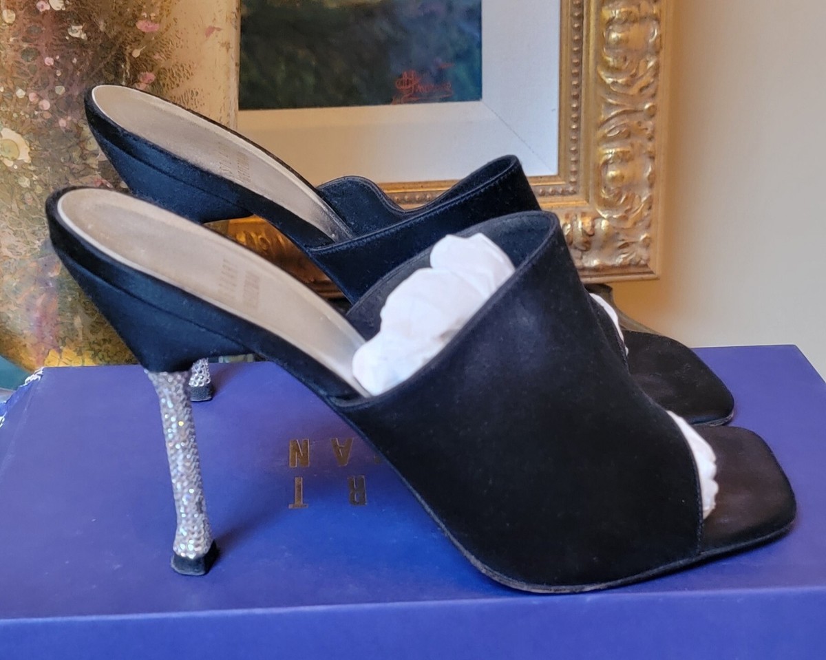 Stuart Weitzman Swarovski Crystal Shoes Sandal Diamond Shoes Stuart