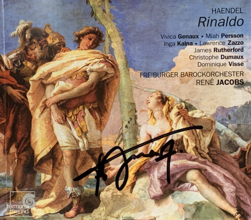 Signed by RENE JACOBS Handel Rinaldo VIVIVA GENAUX Harmonia Mundi 3CD Signiert 794881704927| eBay