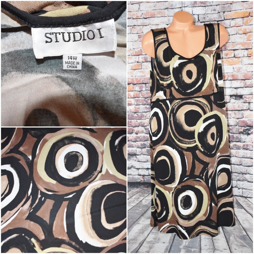Studio 1 14 Casual Dress Layered Sun Summer | eBay