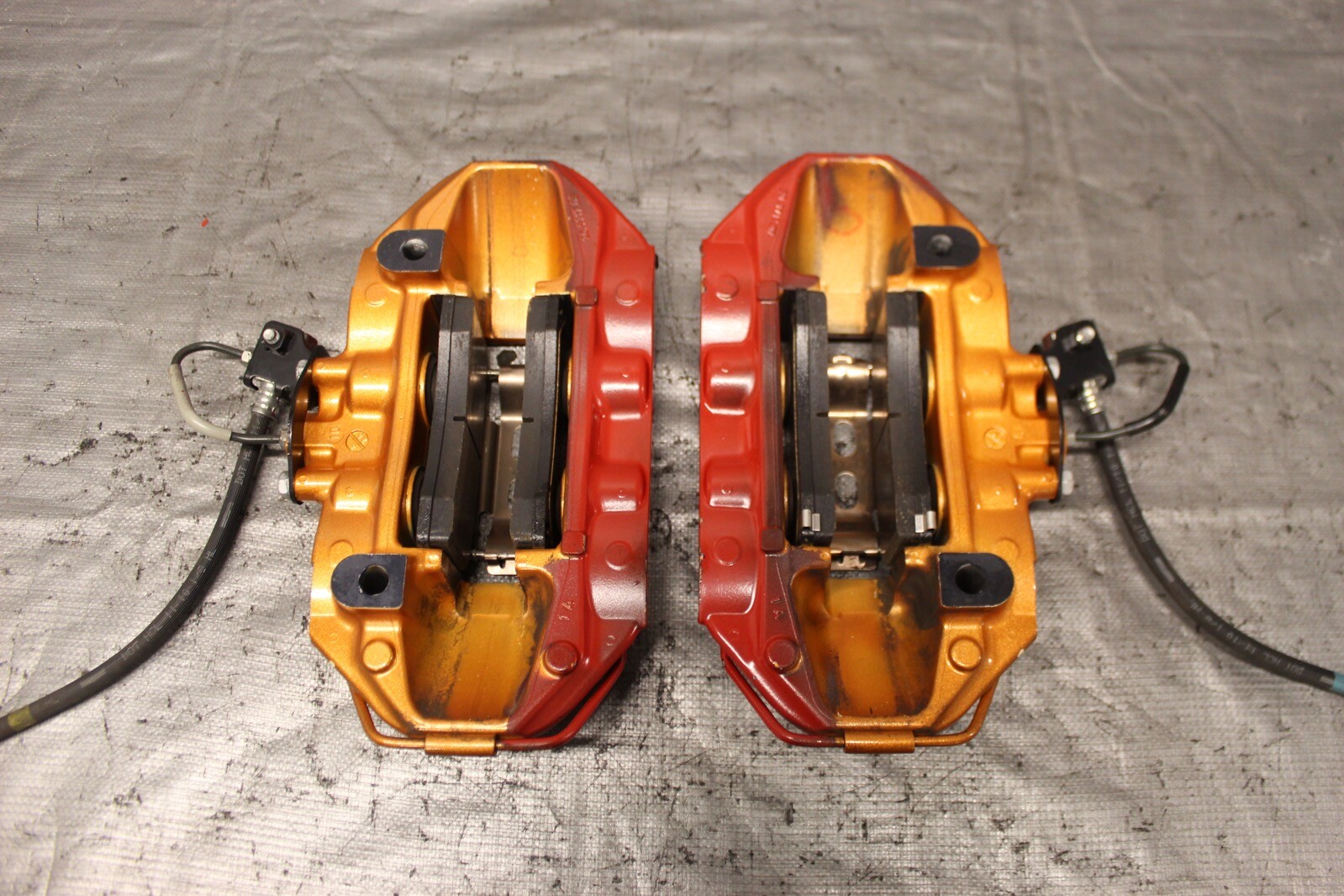 2012 NISSAN GT-R R35 PREMIUM VR38 OEM BREMBO LH RH REAR BRAKE CALIPERS ...