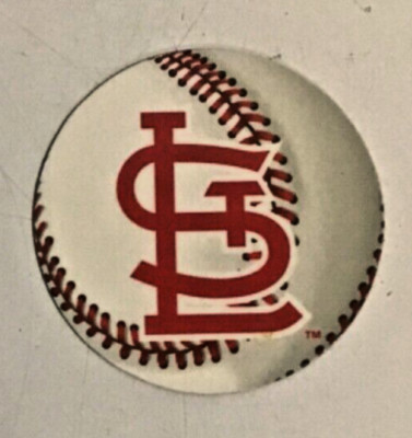 St. Louis Cardinals baseball shape circular team logo 2 inch vinyl ...